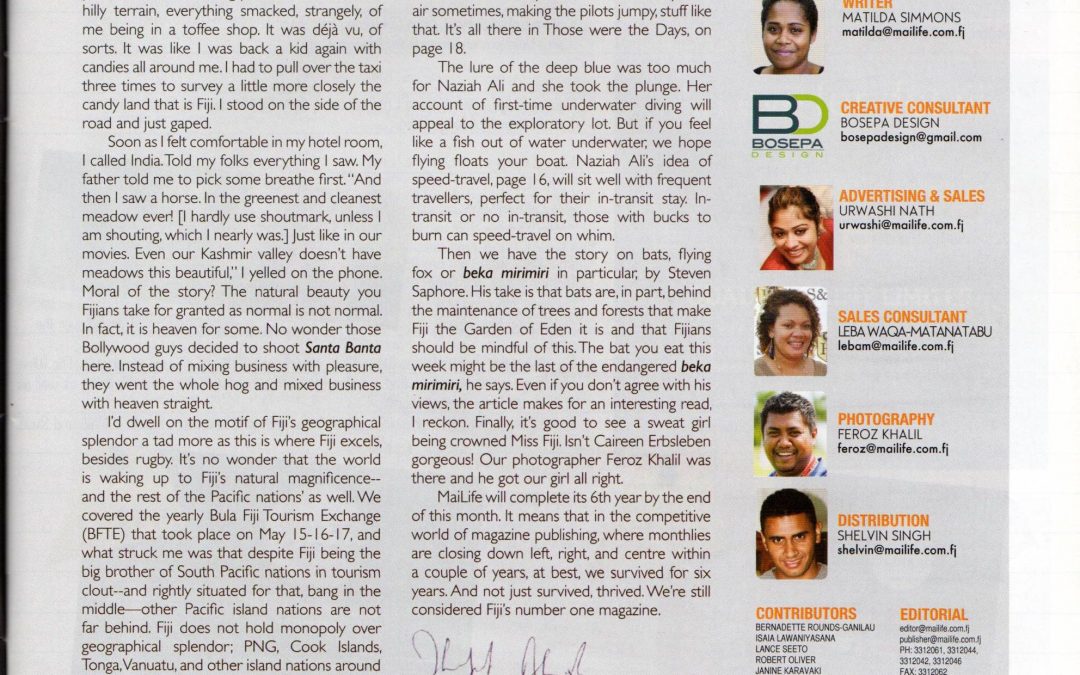 Masthead Pages and Credits of Various Magazines | Cosmos Media